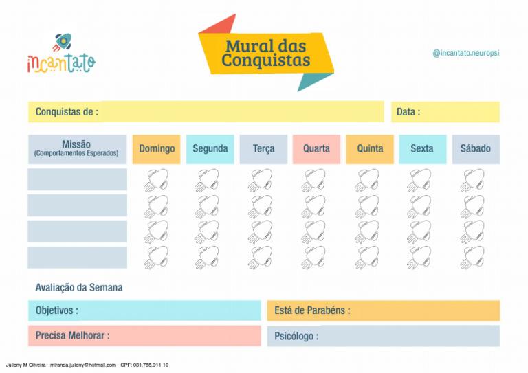 Mural de Conquistas PDF INCANTATO | PDF