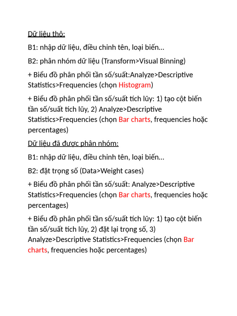 Spss - Thong Ke Mo Ta - 2 Loai Du Lieu | PDF