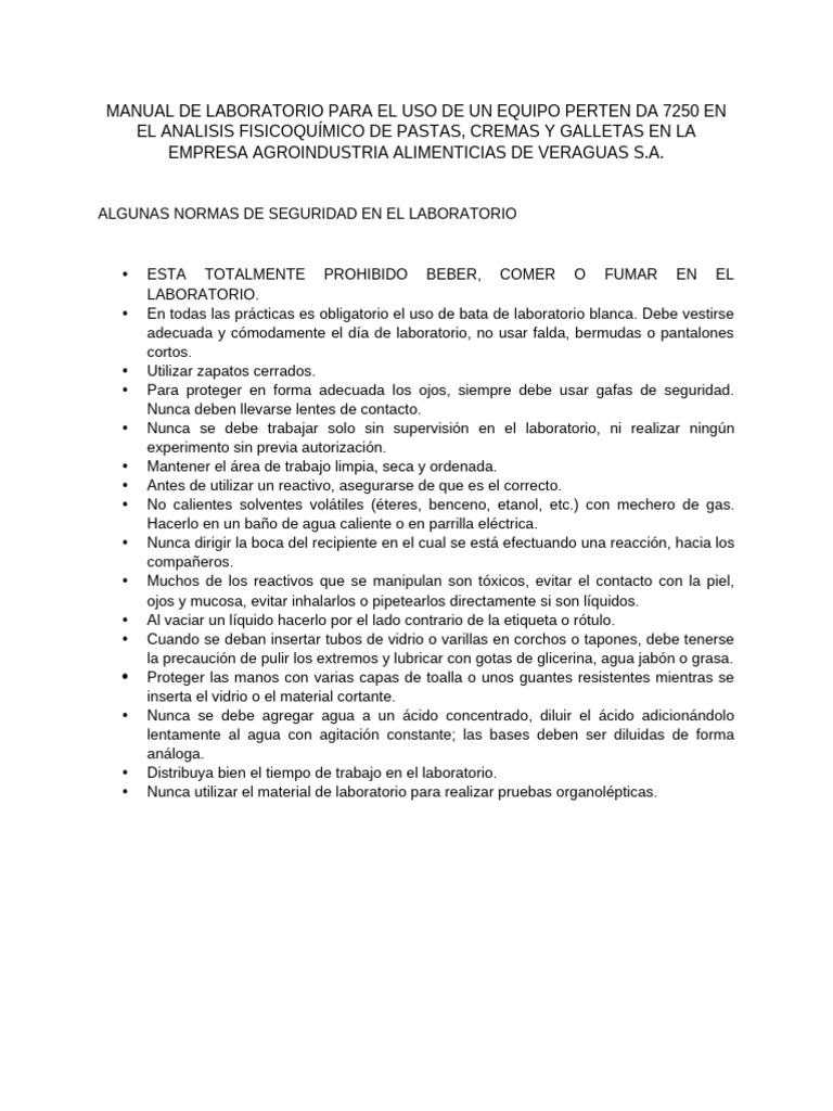 Uso del Perten DA 7250 en Análisis Alimentario | PDF | Alimentos ...