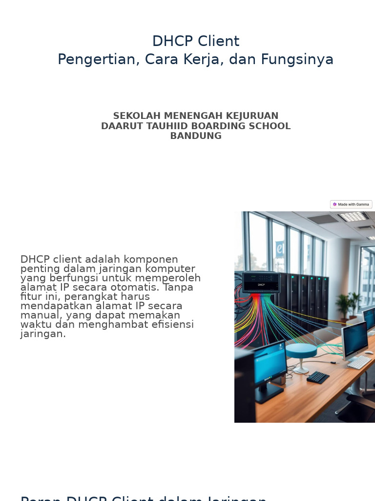 DHCP-Client-Pengertian-Cara-Kerja-dan-Fungsinya | PDF