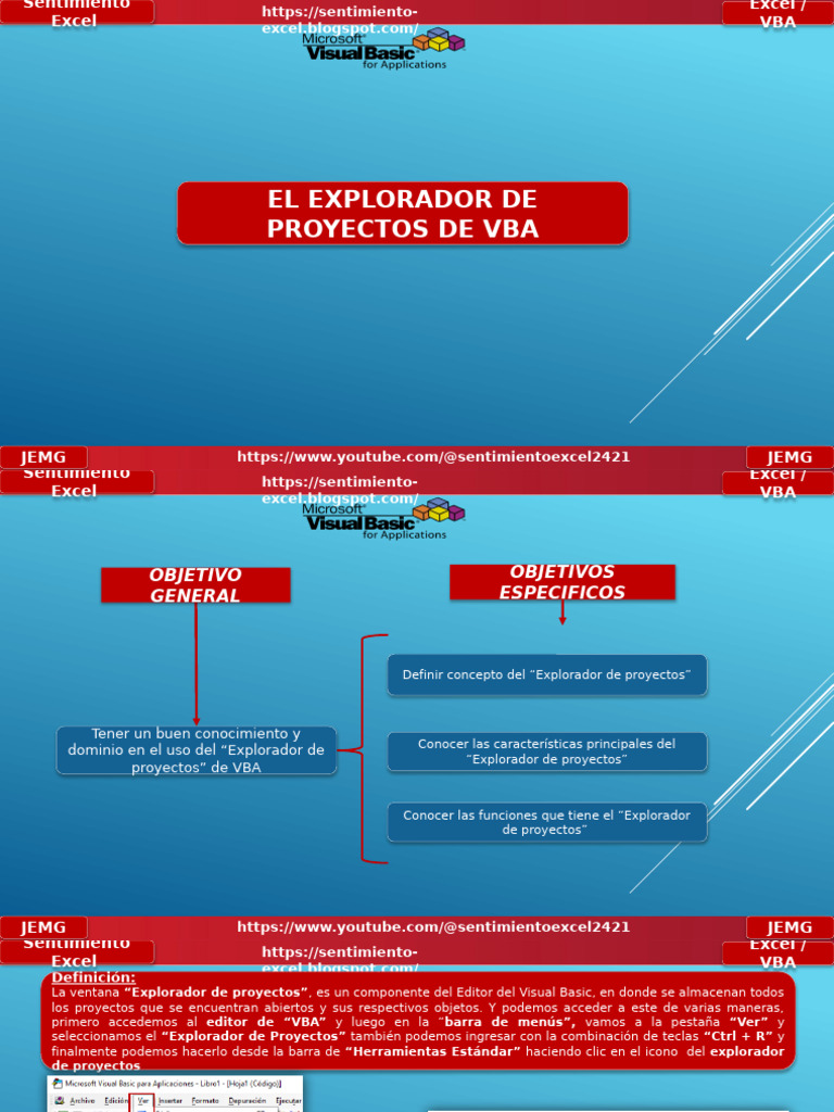 Parte V El Explorador de Proyectos VF | PDF | Microsoft Excel | Informática