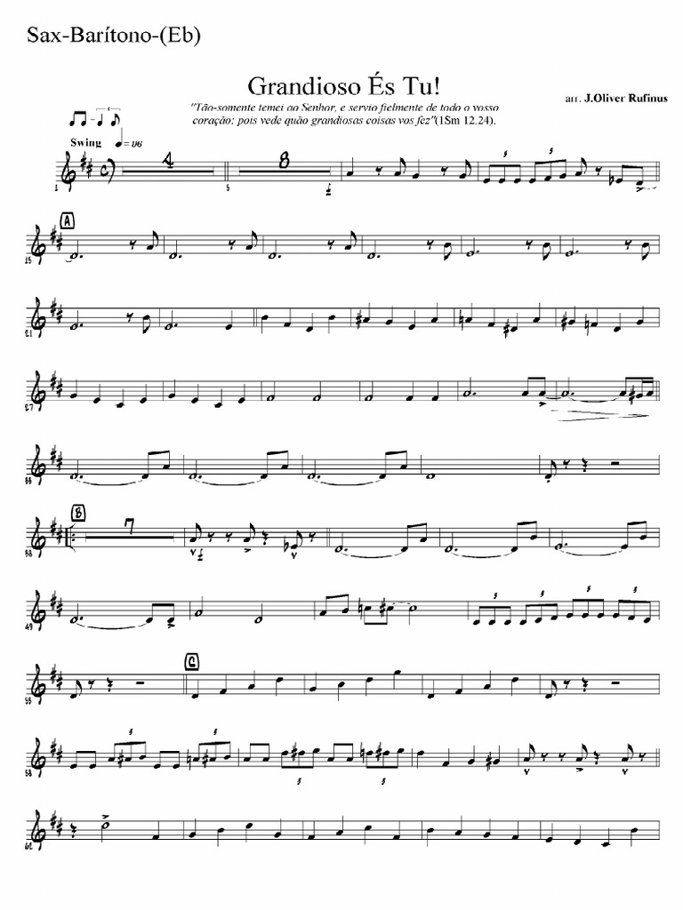 Grandioso - Sax-Bar Tono Eb | PDF