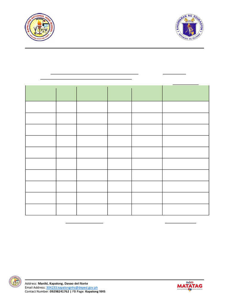 Deployment-Schedule-final - EMARCOSMJ | PDF | Philippines