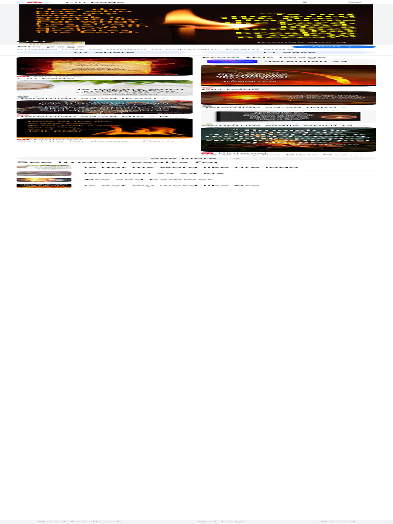 Word Like Fire Verse - Google Search | PDF