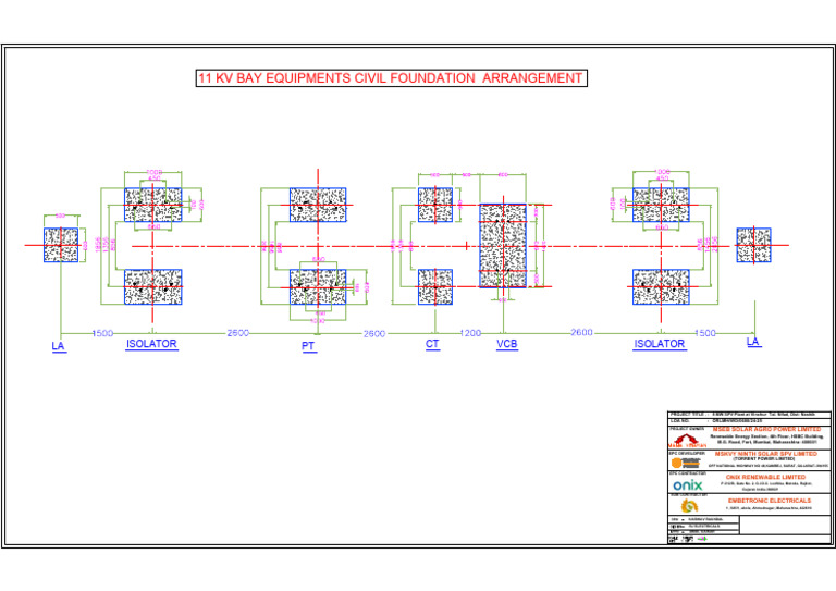 11kv Bay Eqp.civil Fdn (2)-Model-1 | PDF