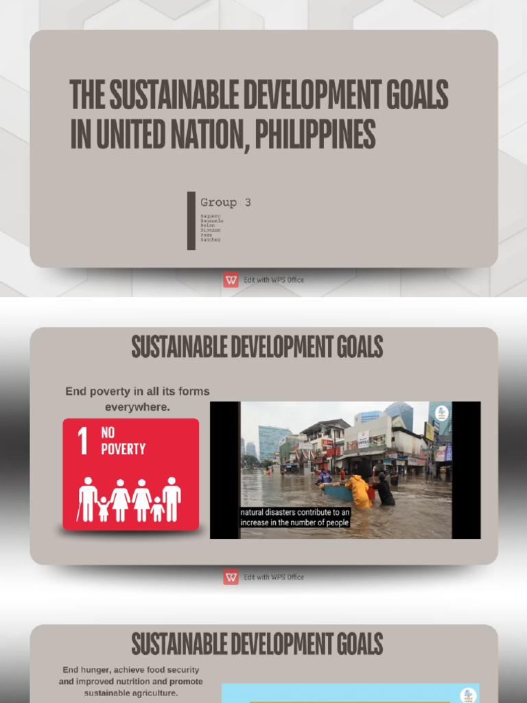 Sustainable Development Goals (United Nation, Philippines) | PDF