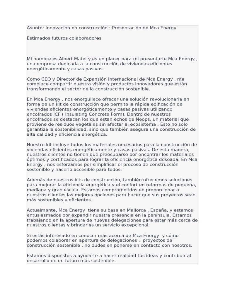 Presentacion 3 Mca Energy | PDF