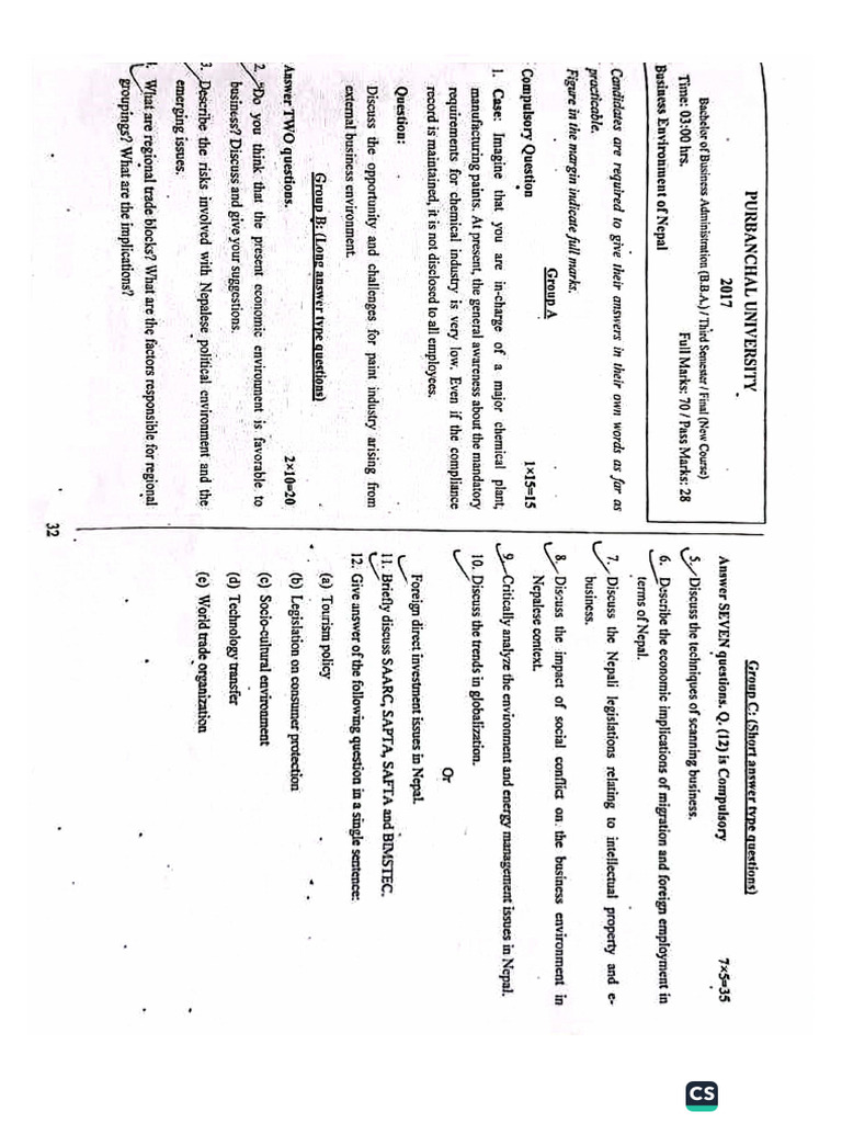 Business Environment 3rd Sem | PDF