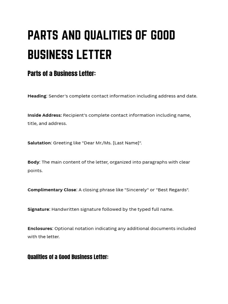 PARTS-AND-QUALITIES-OF-GOOD-BUSINESS-LETTER (1) | PDF | Human ...