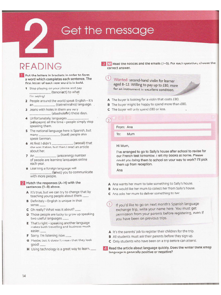 Worksheets Unit 2 3RD Year 2024 | PDF