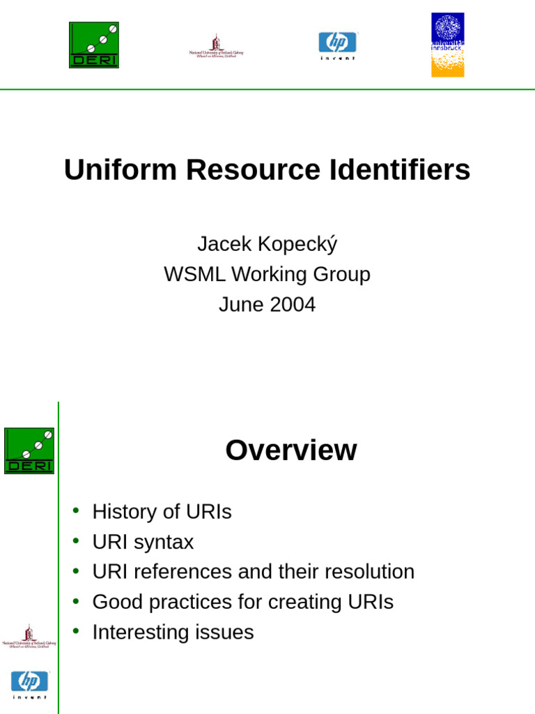 1.1 Uniform Resource Identifiers | PDF | Uniform Resource Identifier | Internet
