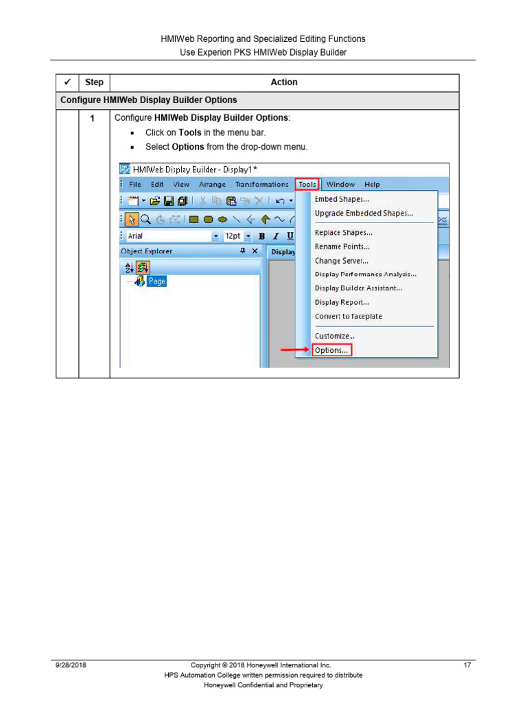 Procedure - Configure HMIWeb Options | PDF | Computer File | Scripting Language