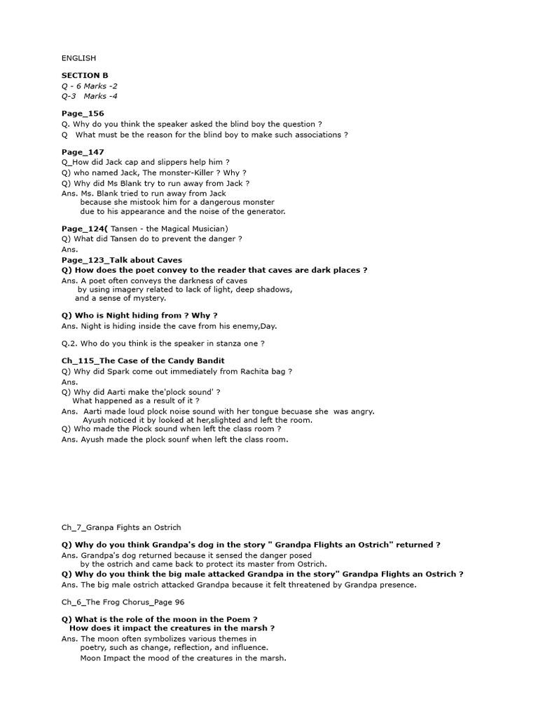 English Test-Question and Answer - Final | PDF