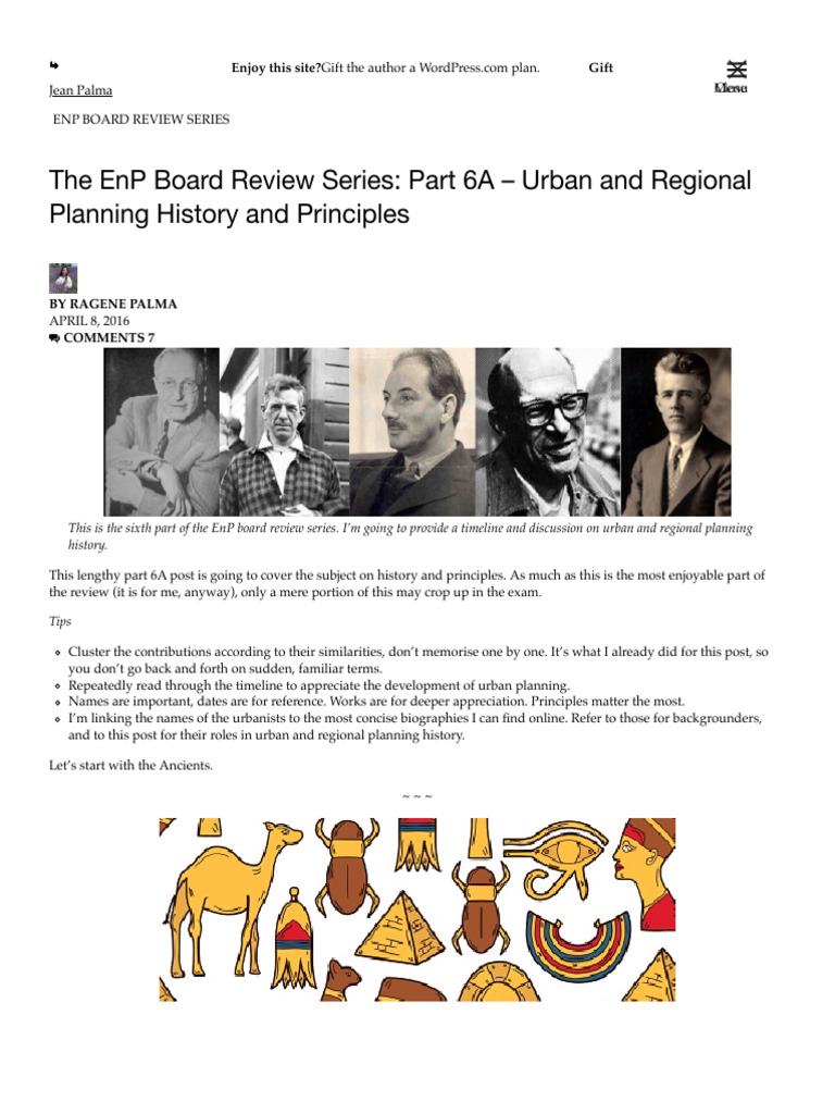 The EnP Board Review Series- Part 6A – Urban and Regional Planning ...