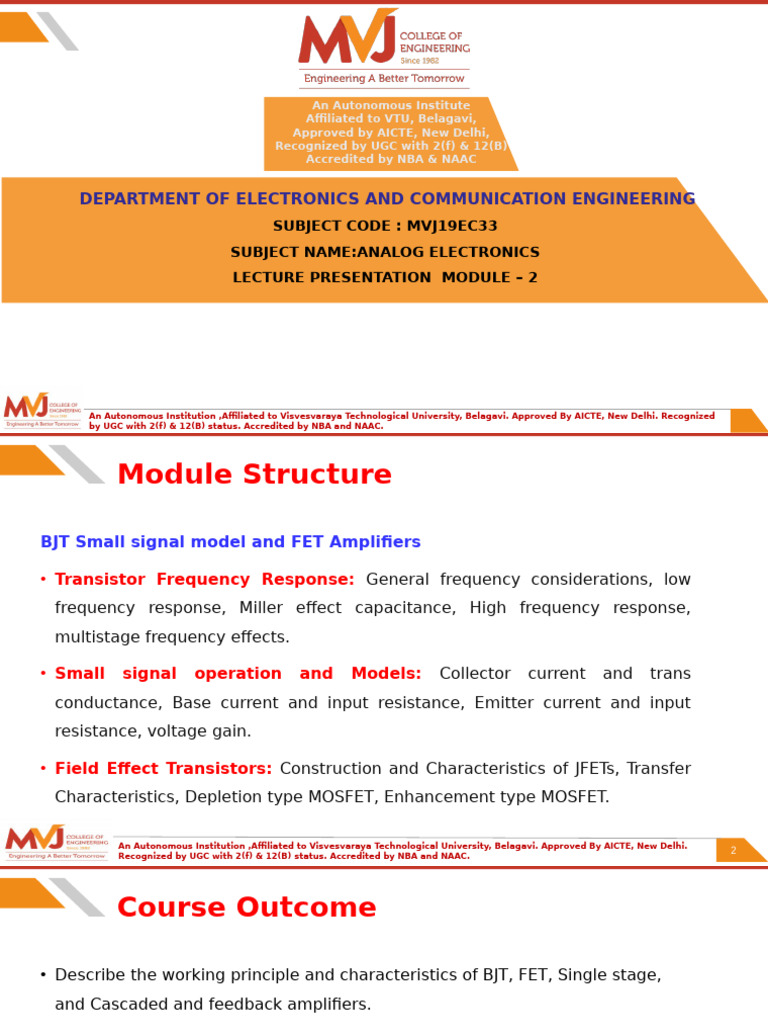 Analog Mod 2 | PDF | Field Effect Transistor | Mosfet