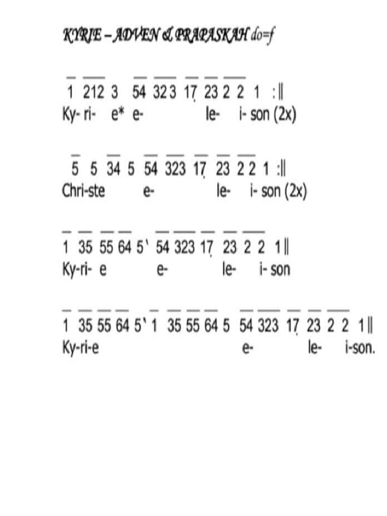 Ordinarium Masa Prapaskah | PDF
