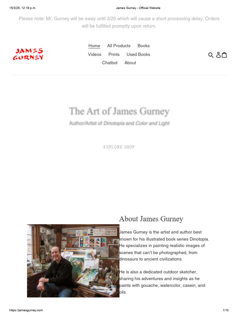 2 James Gurney - Official Website | PDF | The Arts | Paintings