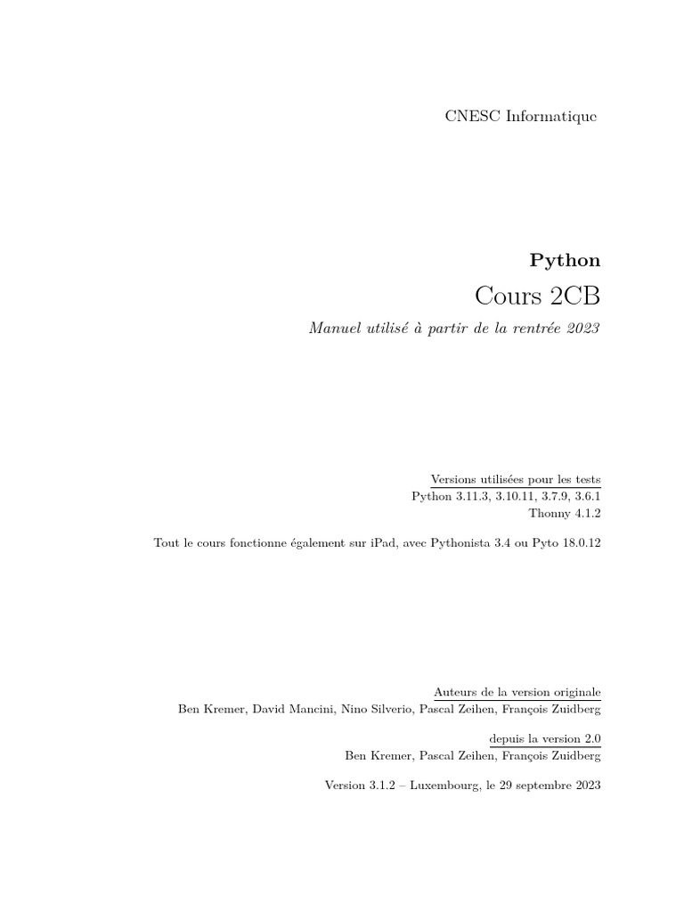 Cours 2CB | PDF | Compilateur | Langage de programmation