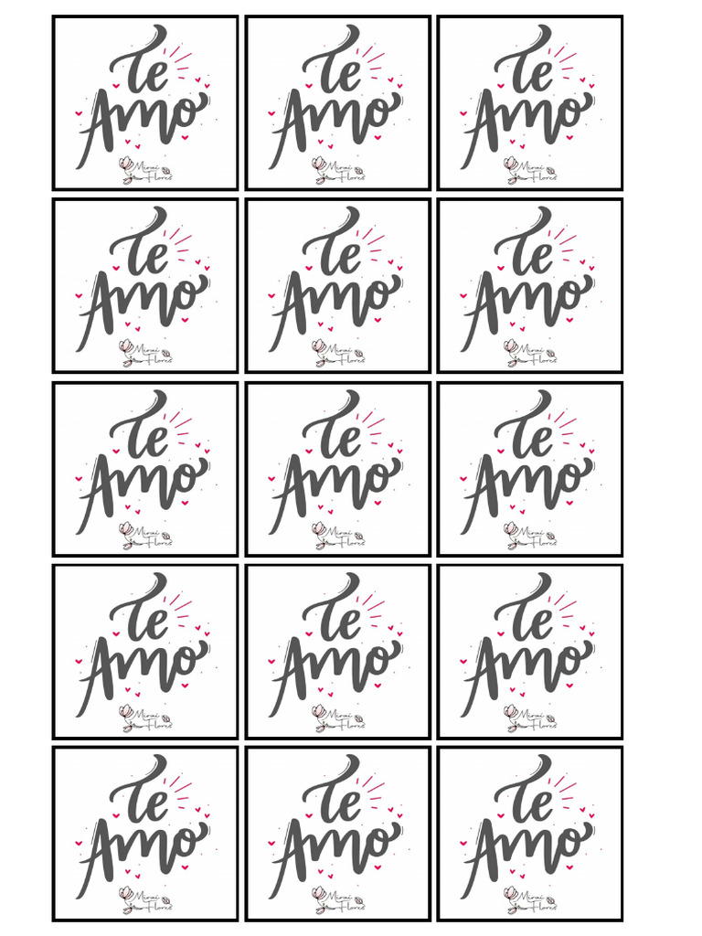 Te Amo | PDF