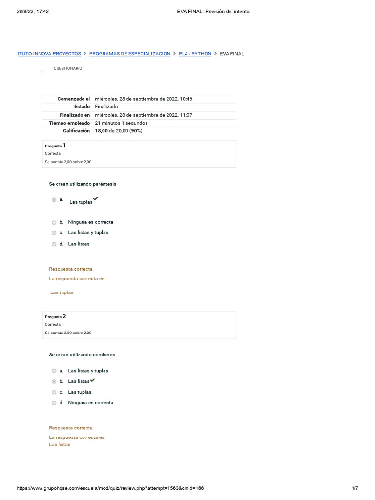 Examen Final - Python 1 | PDF | Python (lenguaje de programación) | Estructuras matemáticas