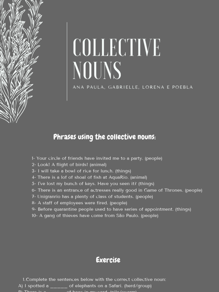Collective Nouns | PDF