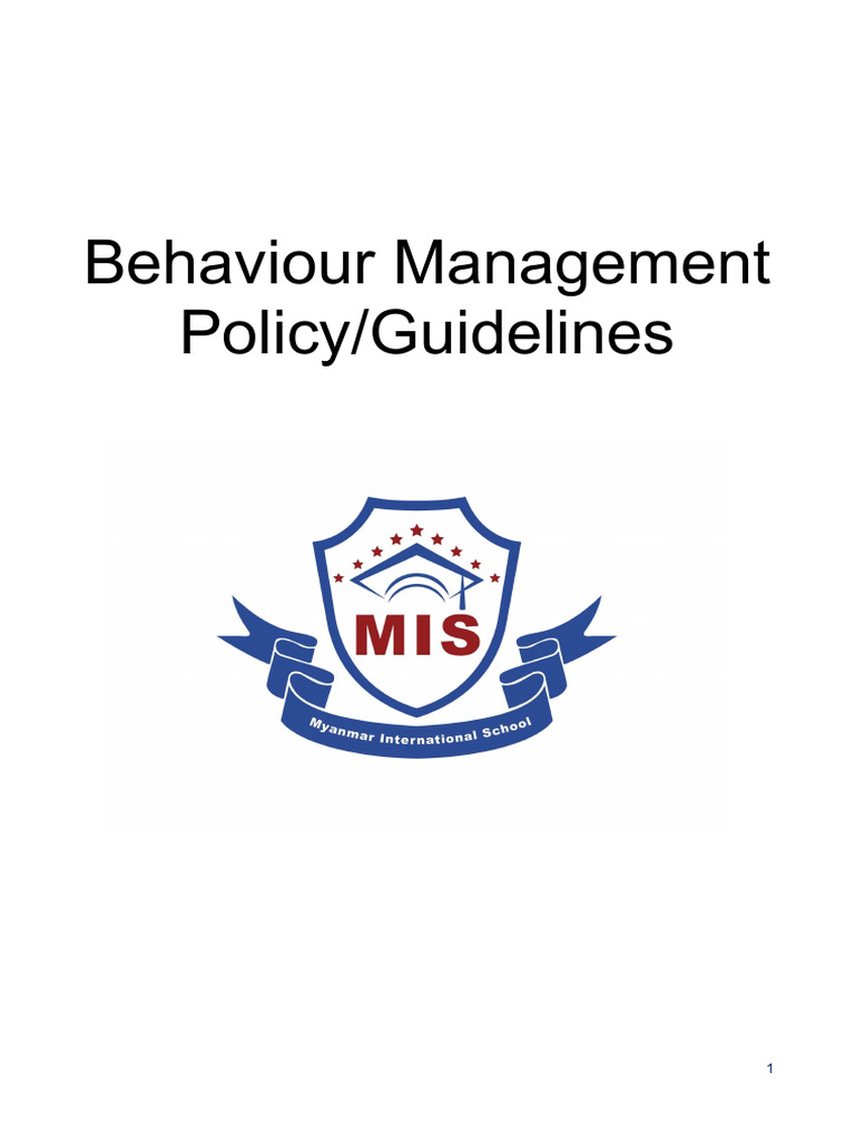 Behaviour Management Guidelines for Schools | PDF | Teachers ...