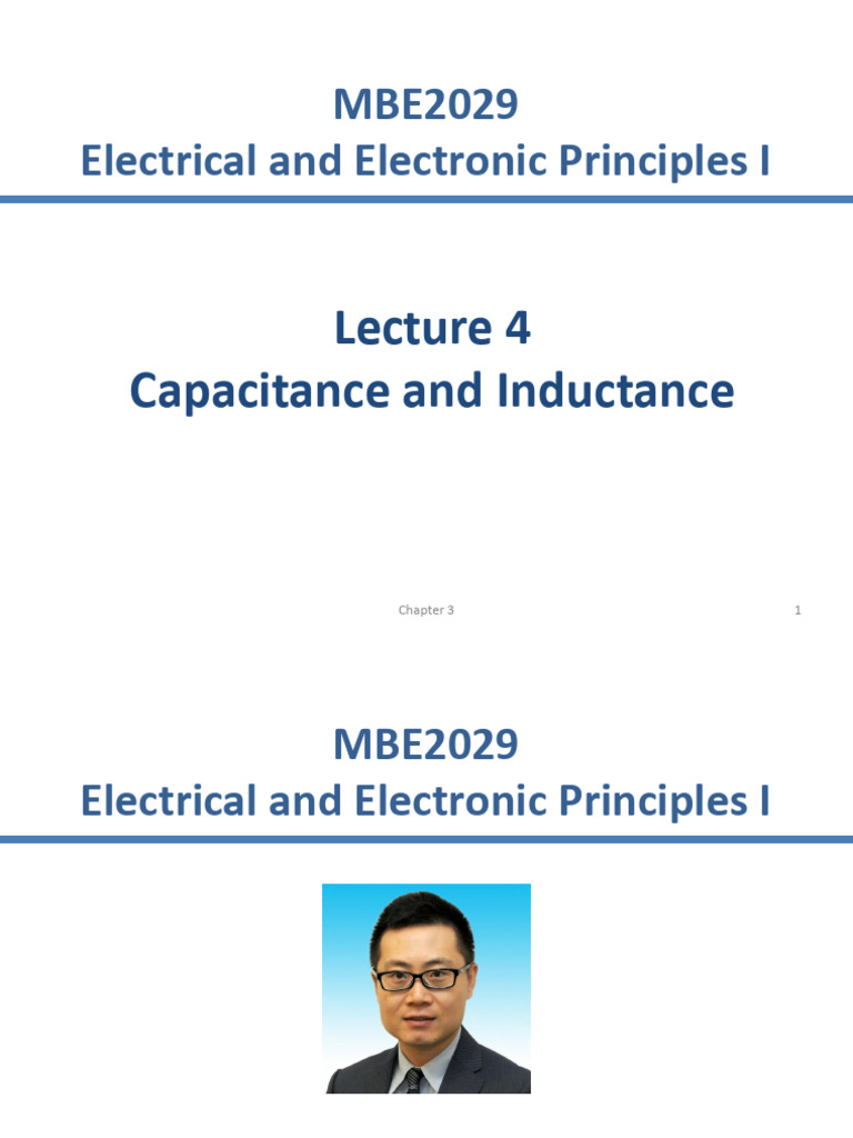 Capacitance and Inductance Overview | PDF | Capacitor | Inductor