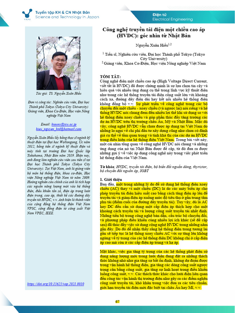 10 HVDC góc nhìn từ Nhật BẢn | PDF