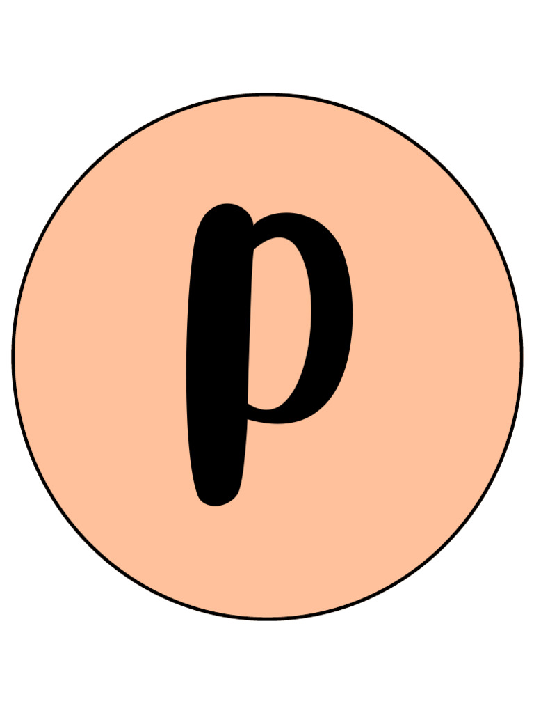 Alphabet Letters A-Z Circle Flashcards in Colorful Bold Style | PDF