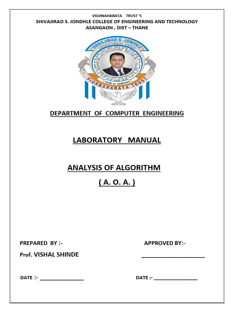 Aoa Manual | PDF | Algorithms And Data Structures | Theoretical Computer Science