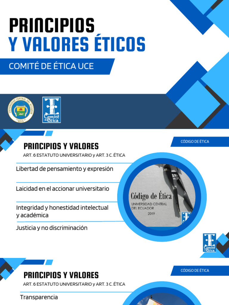 Código de Ética y Valores UCE | PDF | Justicia | Crimen y violencia