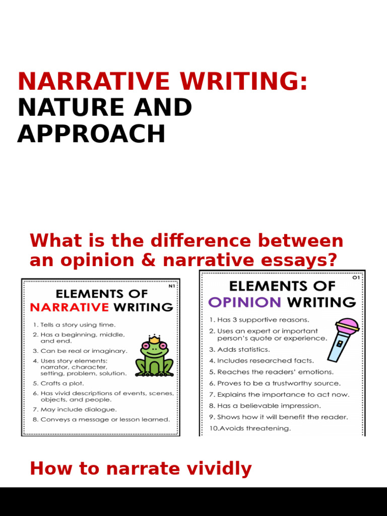 Narrative Nature & Approach & Activities | PDF | Subject (Grammar ...
