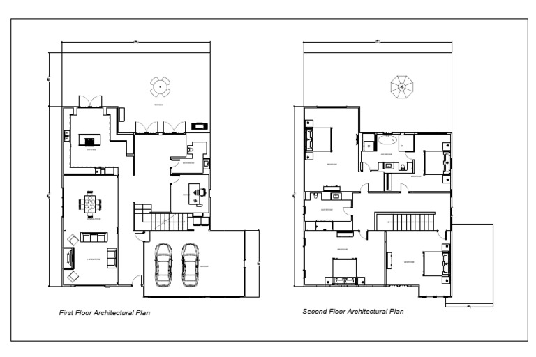 50x60 House Plan With Garage FLOORPLANS | PDF | Buildings And Structures | Houses