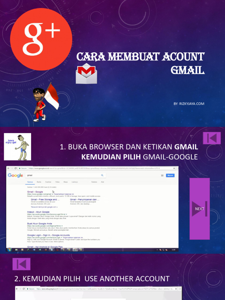 CARA MEMBUAT ACOUNT GMAIL.ppt | PDF