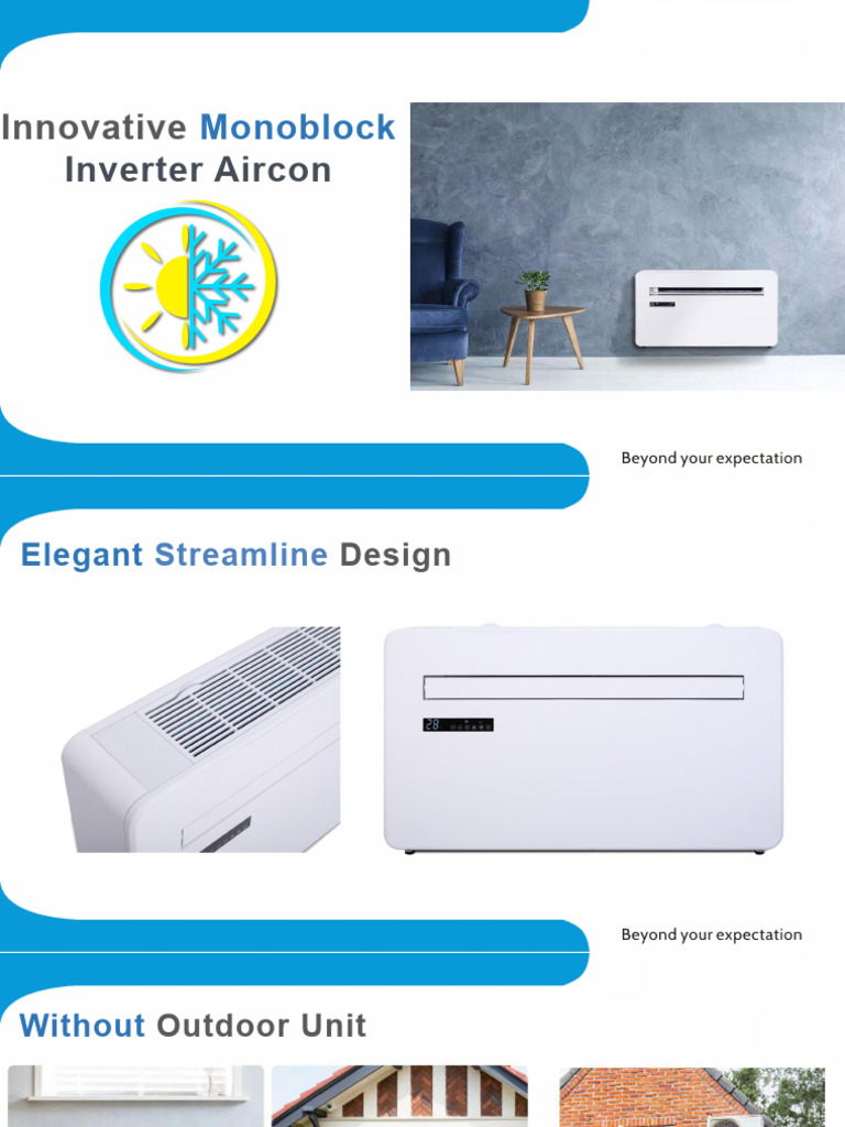 NEW Monoblock Inverter AC Presentation 1 | PDF | Power Inverter | Air ...