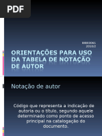 Tabela de Cutter - Orientações | PDF | Biblioteconomia | Ciência da ...