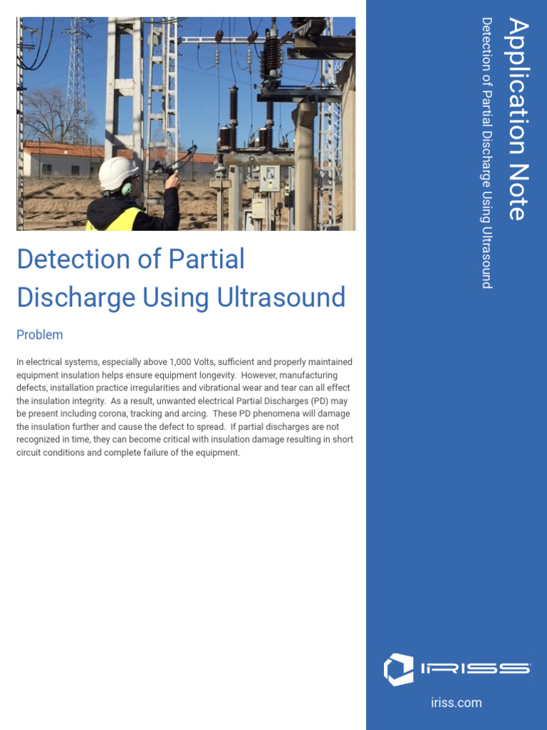 Detection of Partial Discharge Using Ultrasound AN4 | PDF | Insulator ...