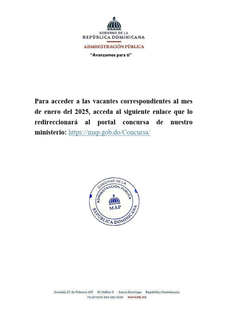 Vacantes enero 2025 en Concursa | PDF