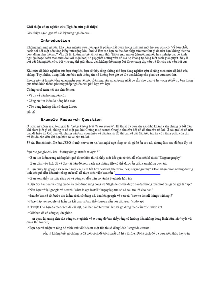 Introductory Researching THM | PDF