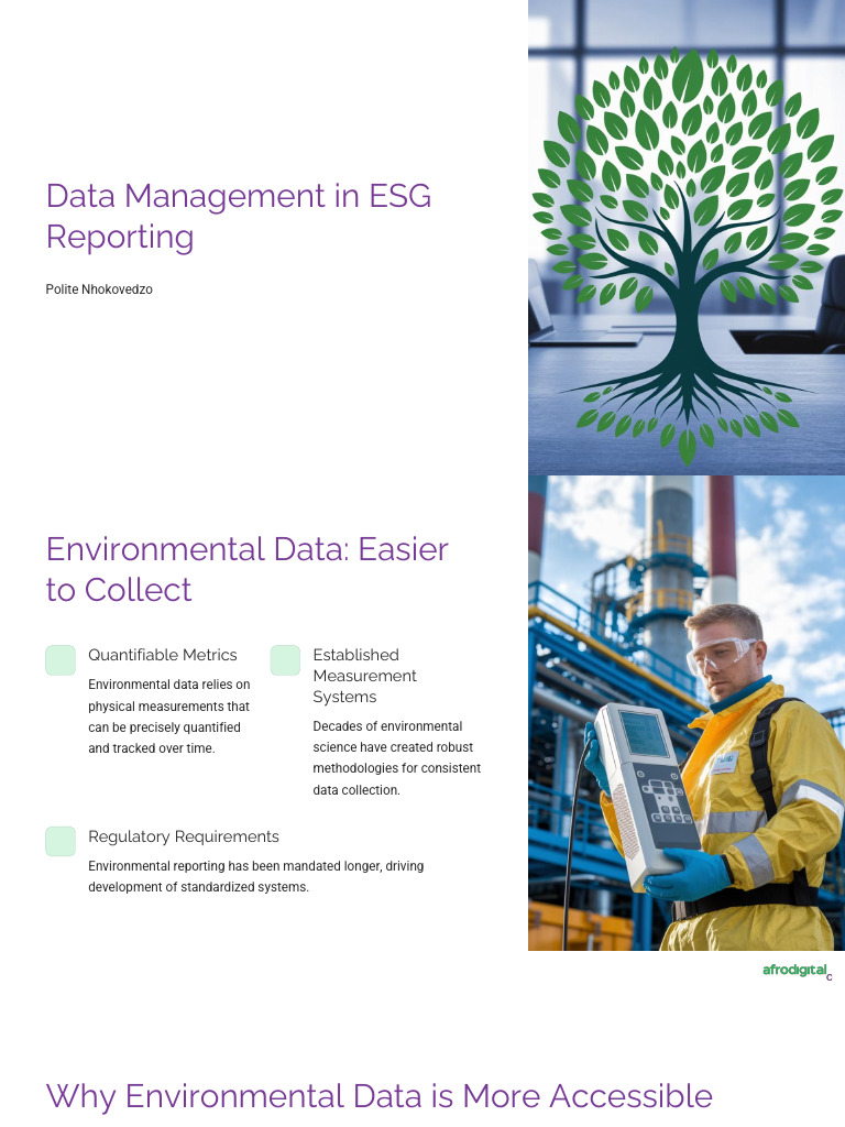 ESG Data Management Challenges and Solutions | PDF | Governance ...