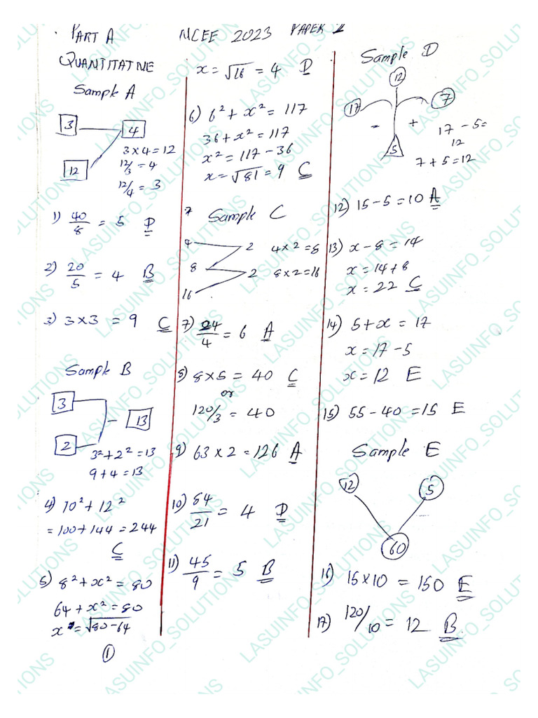 2023 NCEE Paper 2 Sample Answer | PDF