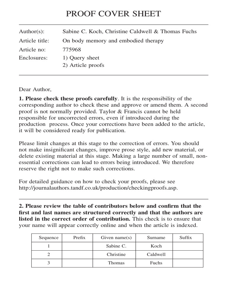 On Body Memory and Embodied Therapy | PDF | Memory | Experience