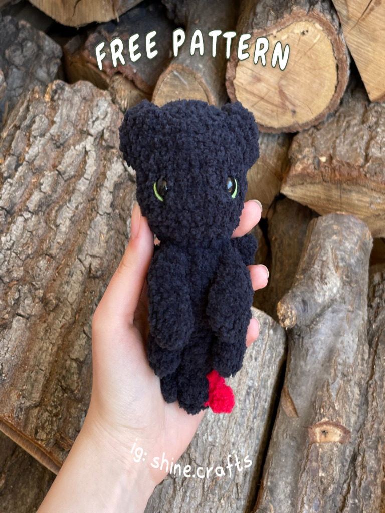 Free Toothless Mini Pattern by Shine - Crafts | PDF | Weaving | Woven ...