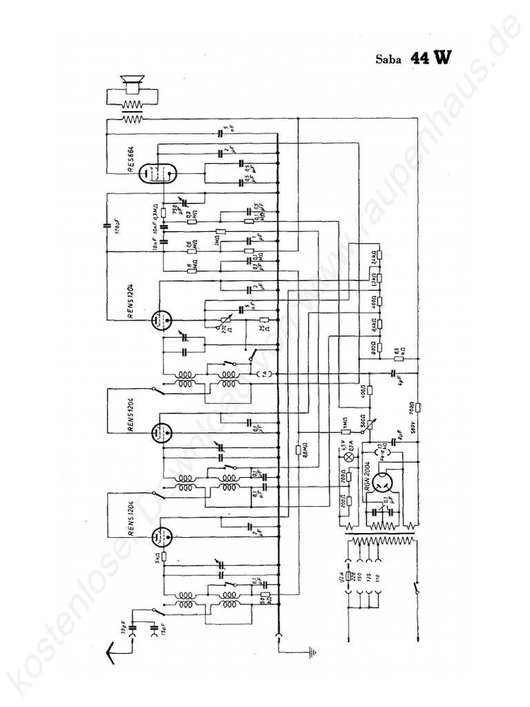Saba 44 W Radio Regi 1931 SCH | PDF