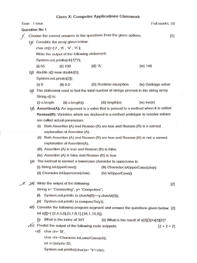 Computer Class 10 ICSE Garden High | PDF