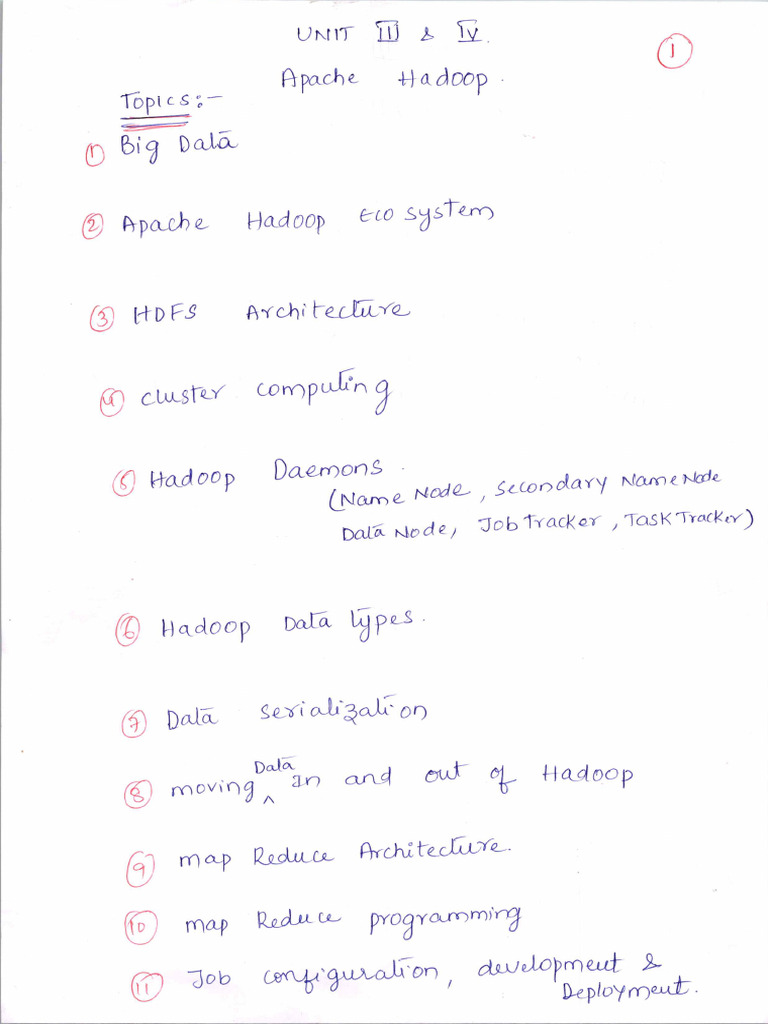 Big Data Analytics Unit -III,IV Notes | PDF
