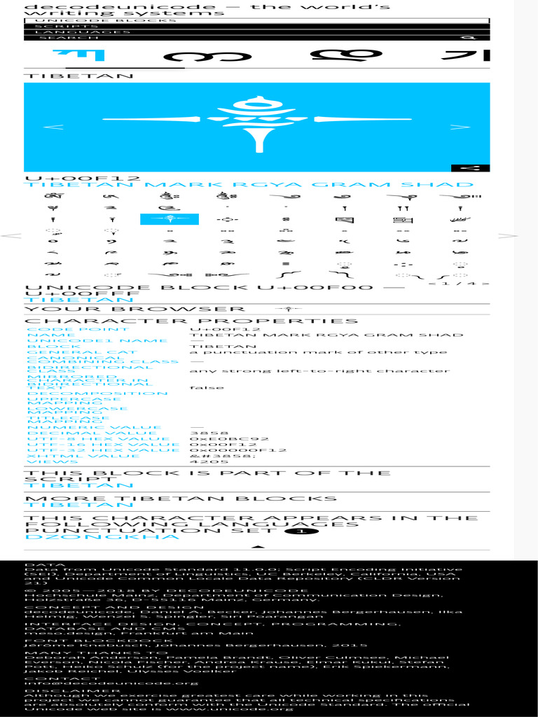 U+00F12 - Decodeunicode - Org 2 | PDF
