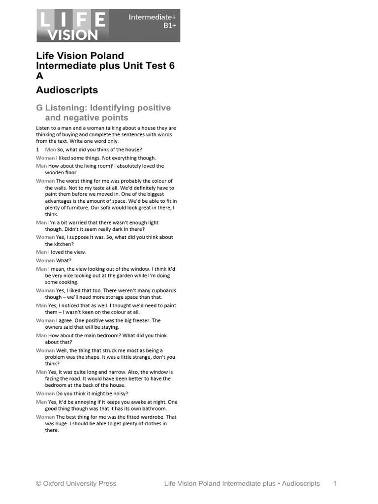 unit_6a_audio_script | PDF