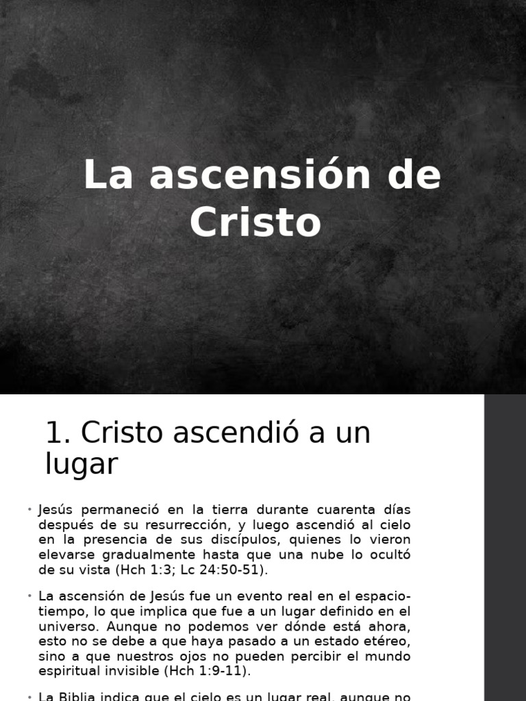 Ascención | PDF | Cristo (título) | Ascension de jesus