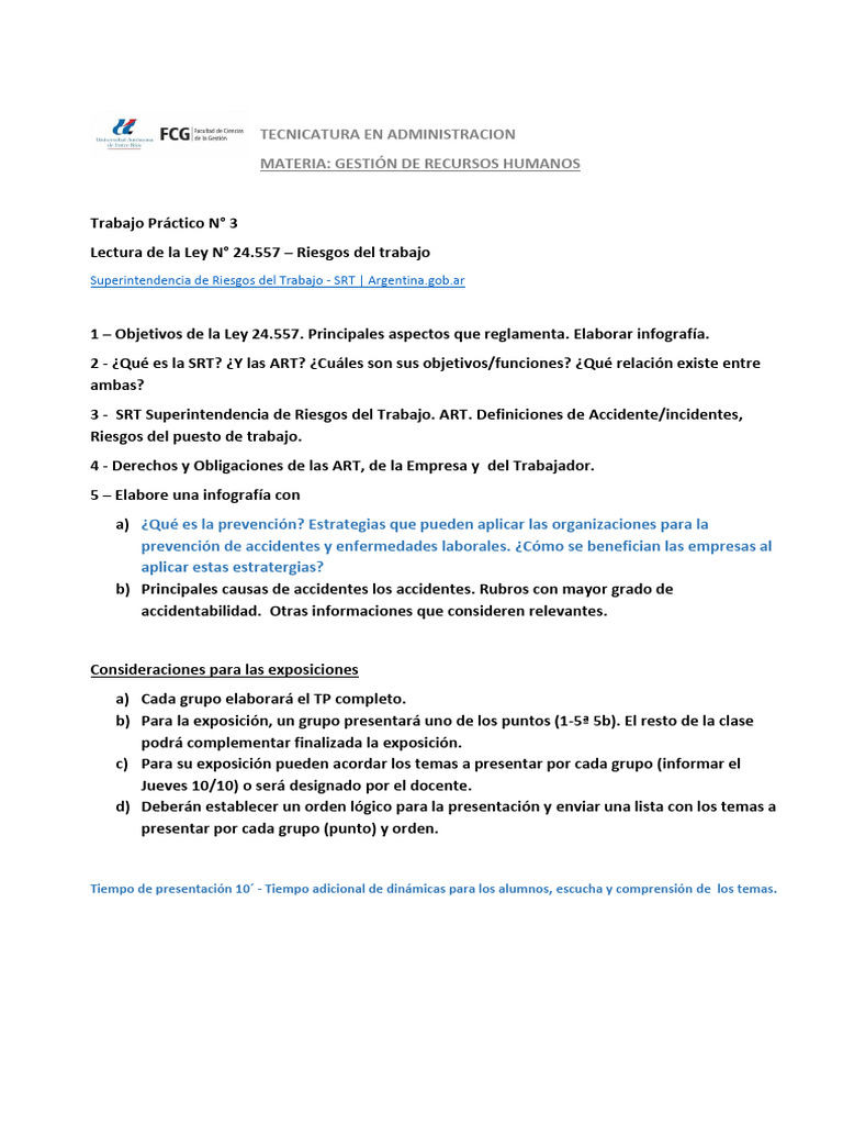 TP N°3 - Seguridad Laboral | PDF